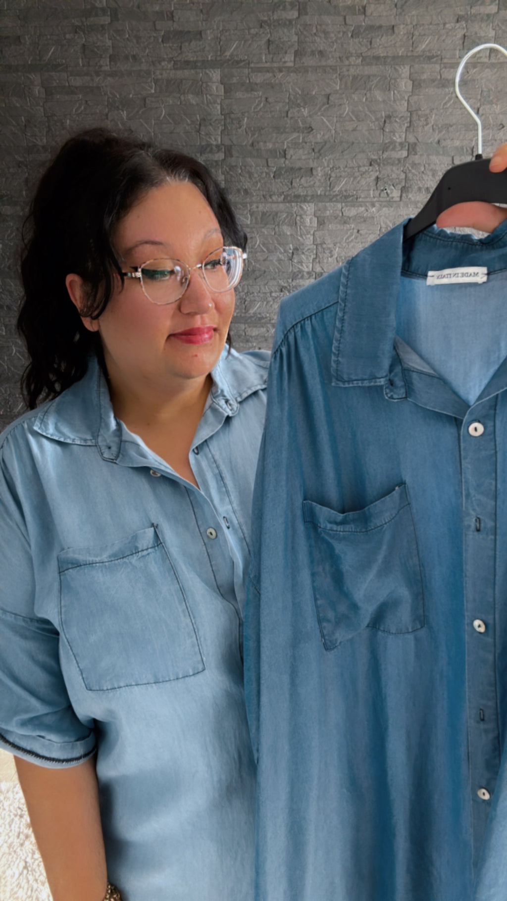 Hemd Denim Touch (46/52) – Queenssize